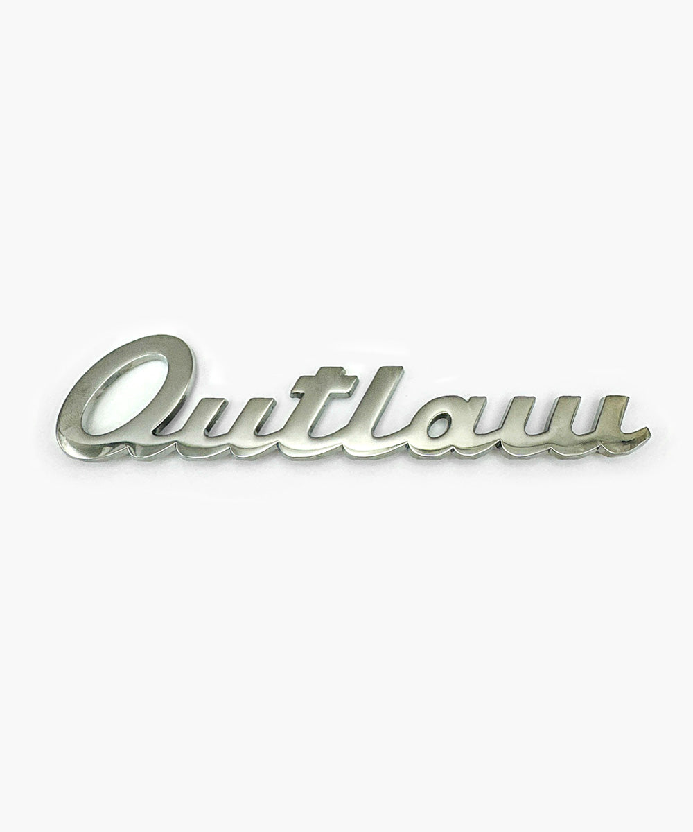 Chrome Outlaw Script Grill Badge for Your Outlaw Porsche Build ...