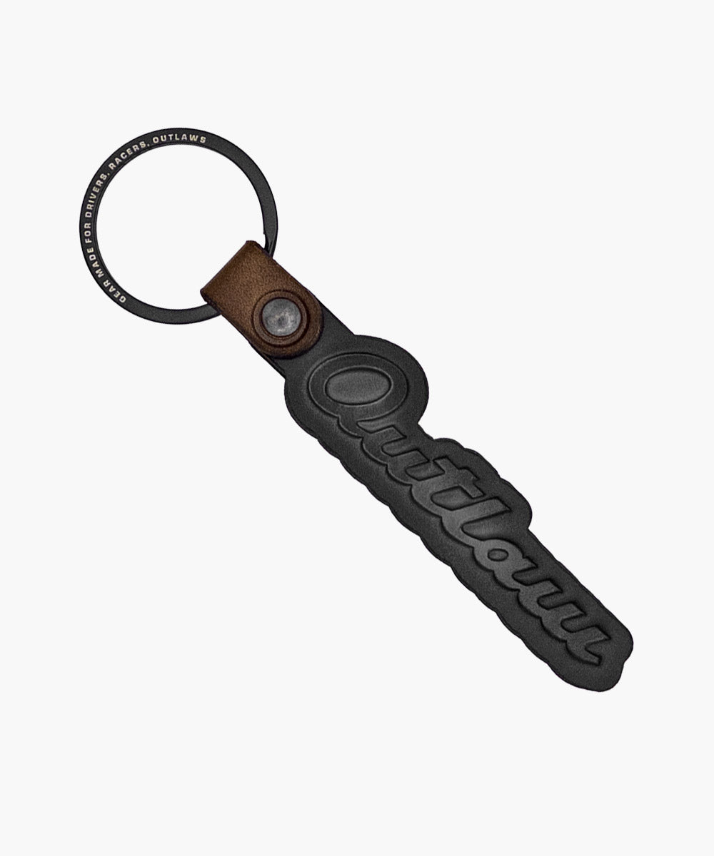 Black & Brown Outlaw Script Keyring – OutlawGear™