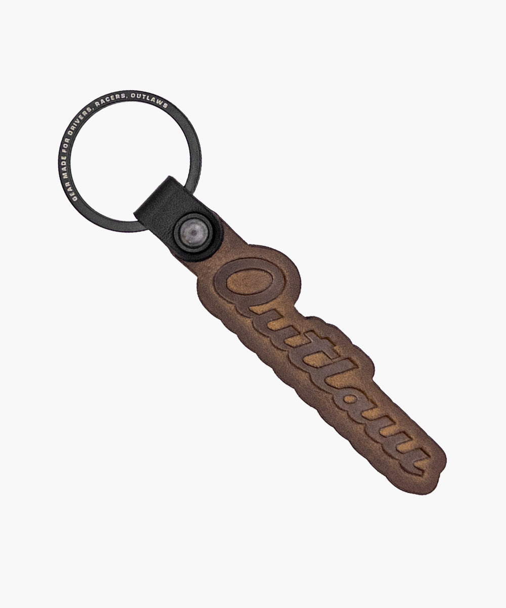 Chocolate Brown Outlaw Script Keyring – OutlawGear™